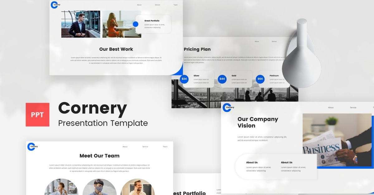 Cornery — Corporate Powerpoint Template - TemplateMonster
