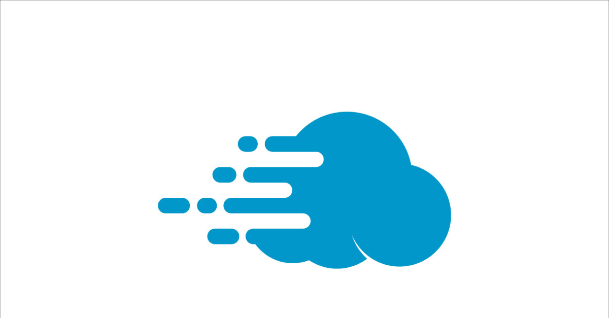 Fast cloud technology vector template - TemplateMonster