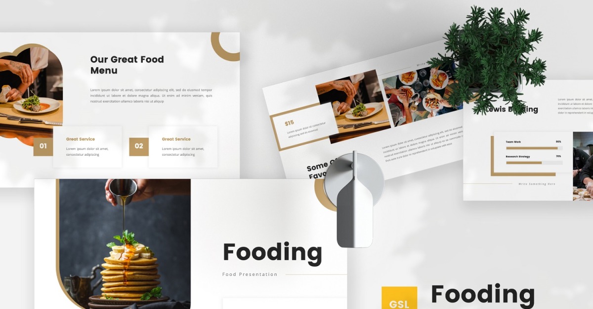 Fooding — Food Google Slides Template - TemplateMonster