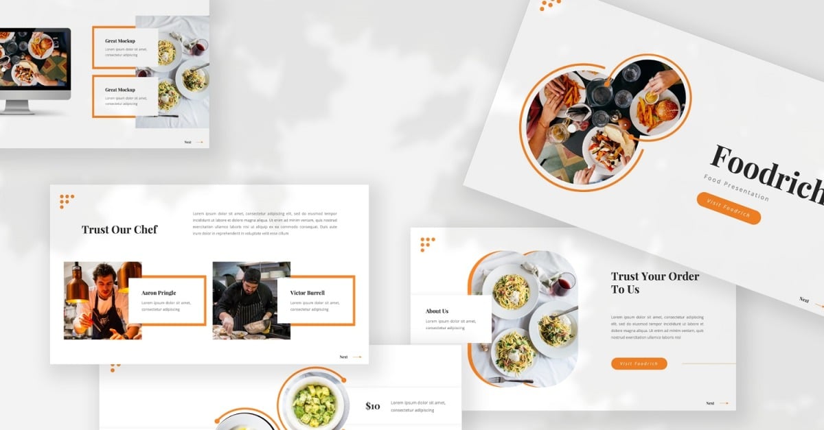 Foodrich — Food Google Slides Template - TemplateMonster