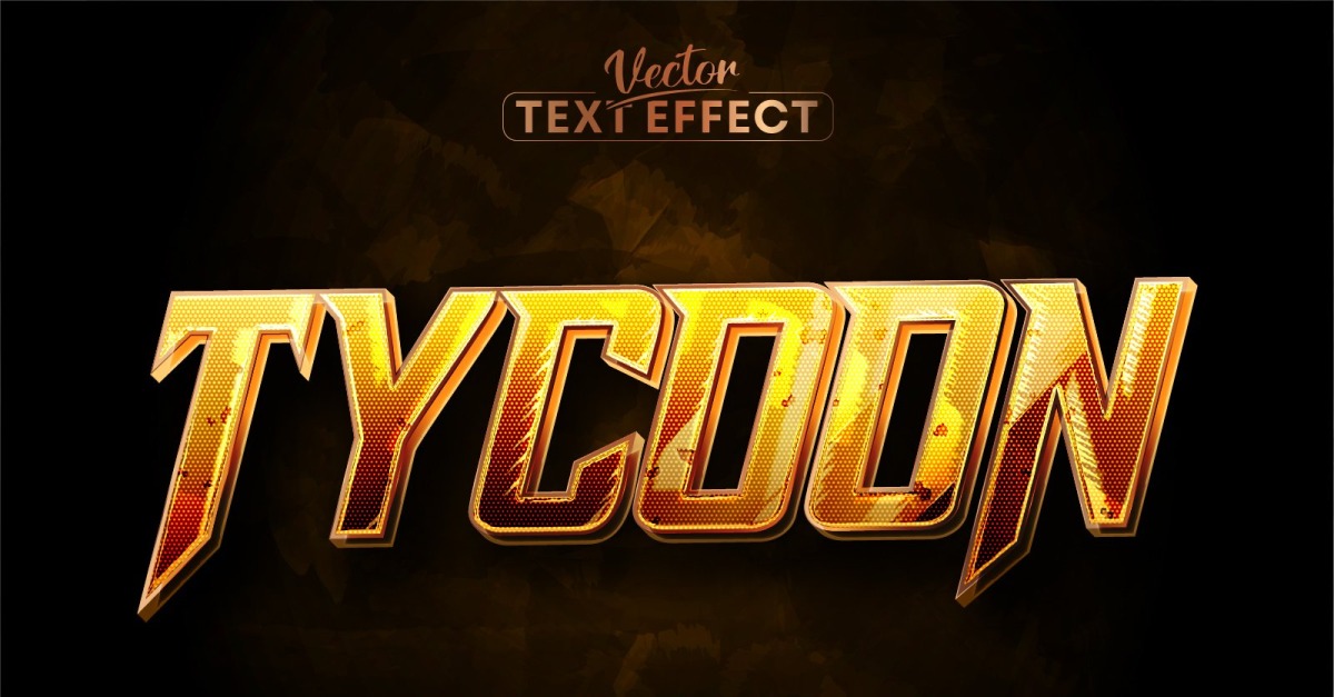 Tycoon - Editable Text Effect, Font Style, Graphics Illustration