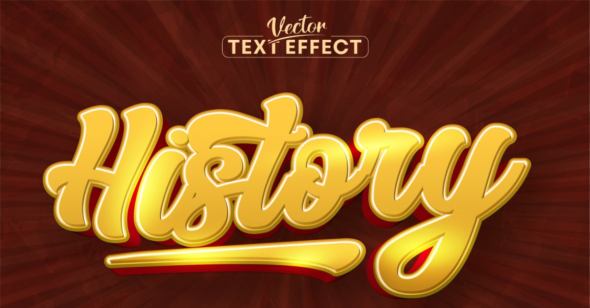 History - Editable Text Effect, Font Style, Graphics Illustration