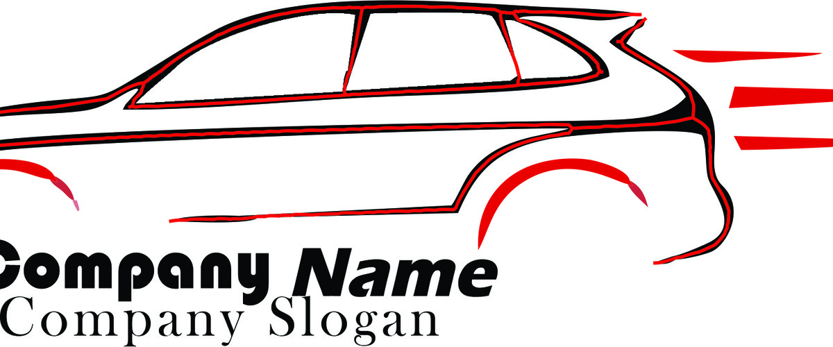 Logotipo elegante da concessionária de automóveis