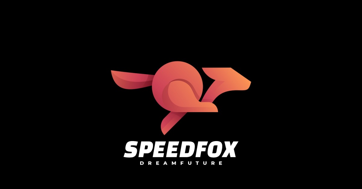 Speed Fox Gradient Logo Style #217703 - TemplateMonster