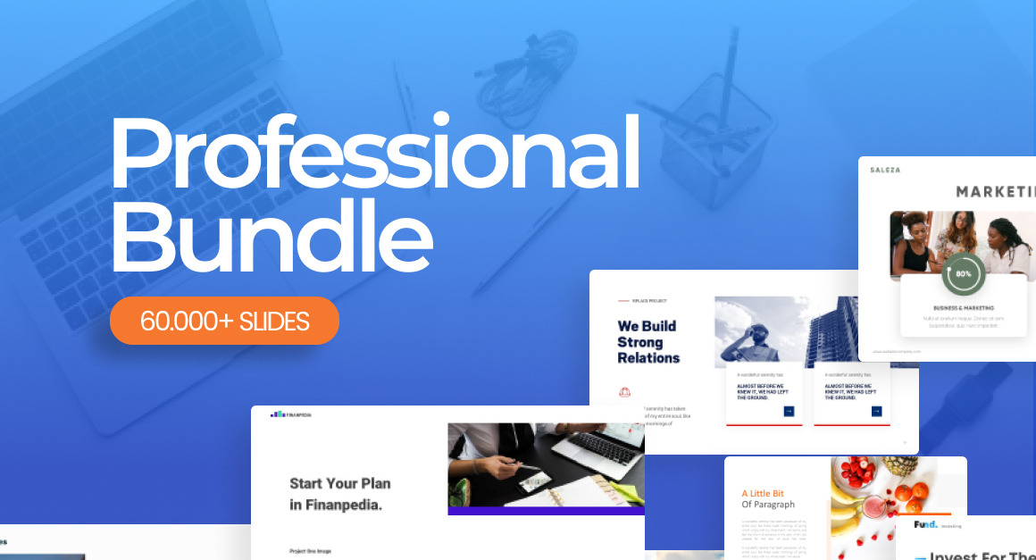 60.000+ Profesyonel Paket PowerPoint Şablonu