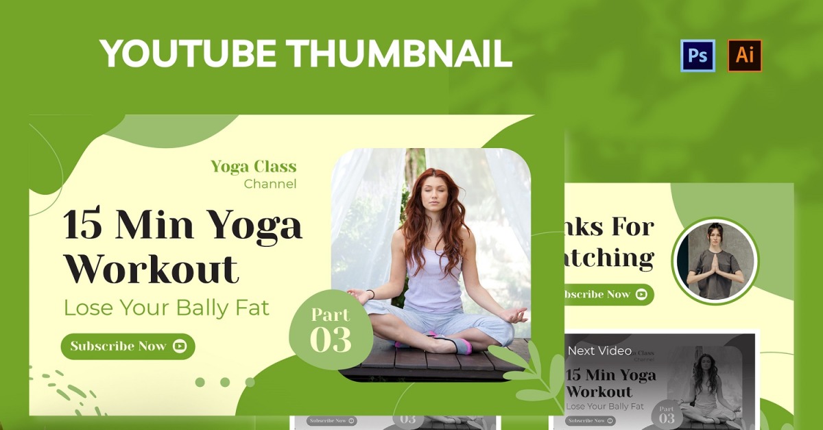 Yoga Class Youtube Thumbnail #217846 - TemplateMonster