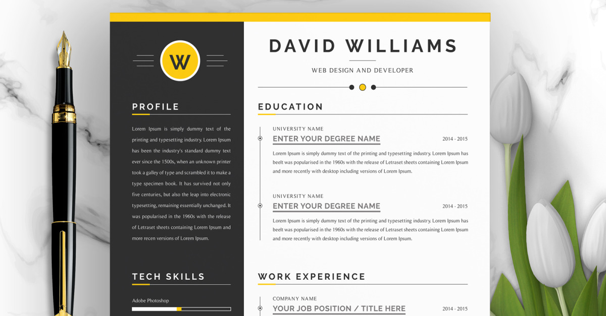 David Williams / CV Template #218143 - TemplateMonster