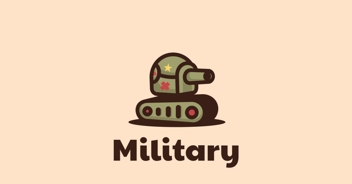 Tank Military Simple Logo Style #218125 - TemplateMonster