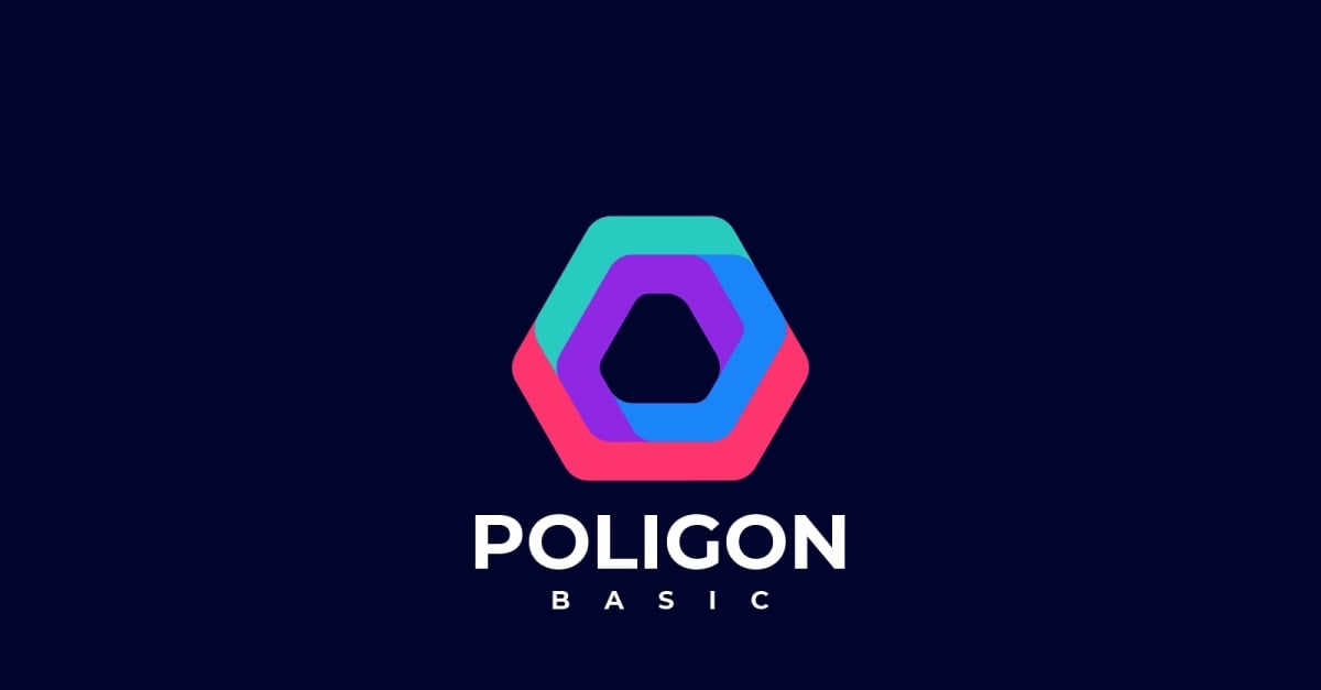 Polygon Colorful Logo Style #218477 - TemplateMonster