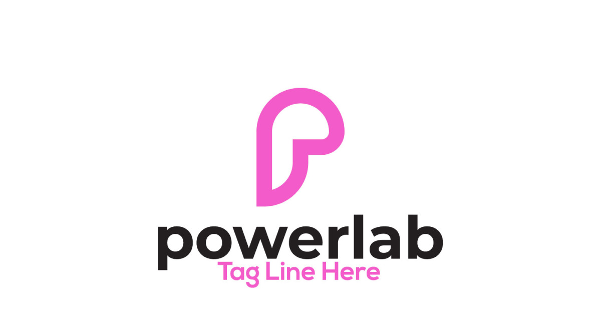 Powerlab P Letter Logo Template #218416 - TemplateMonster