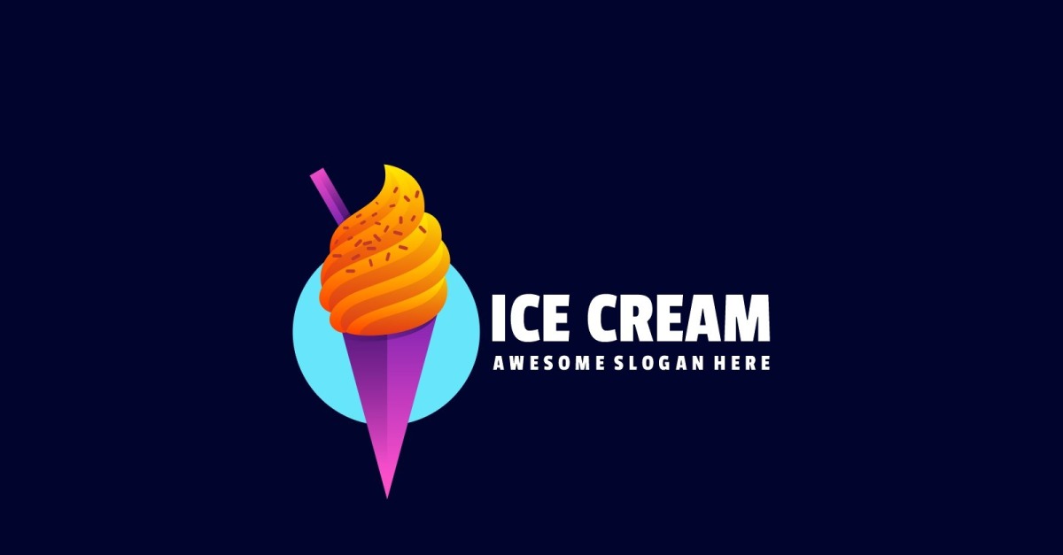 Ice Cream Colorful Logo Style #218578 - TemplateMonster