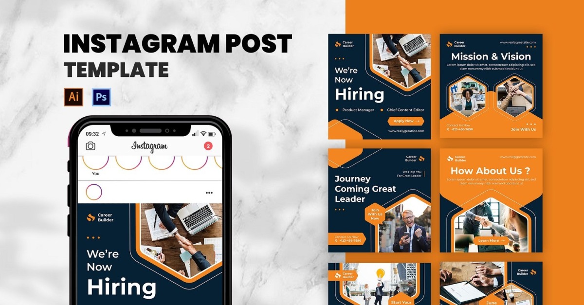 Career Builder Instagram Post #218628 - TemplateMonster