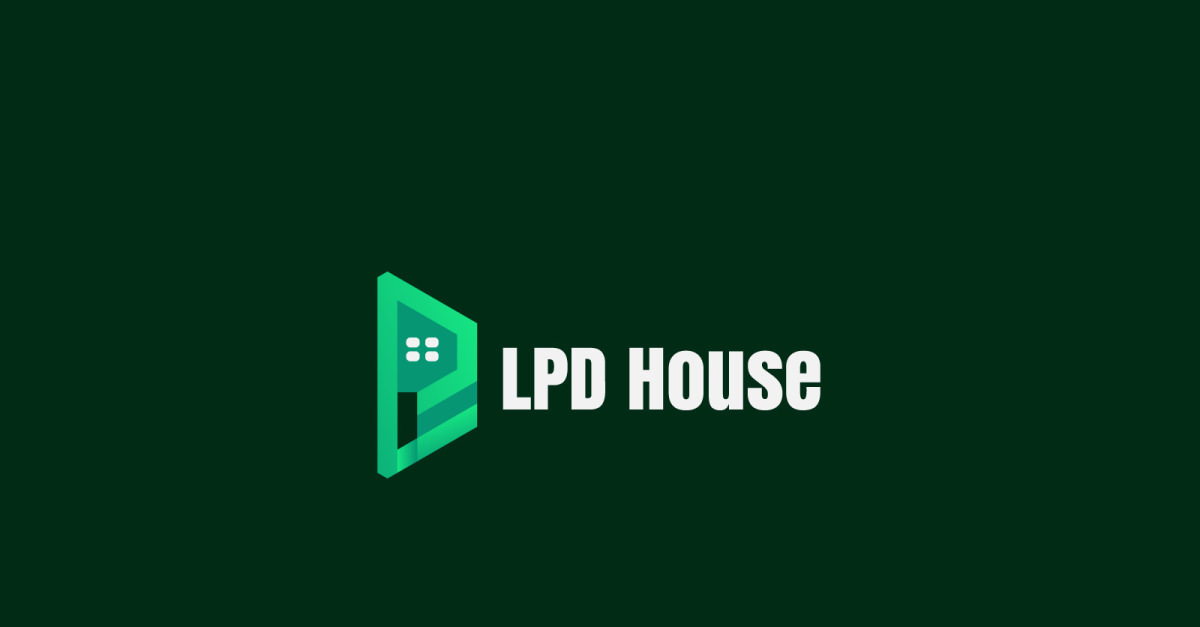 Lettera LPD logo Design moderno del logo immobiliare
