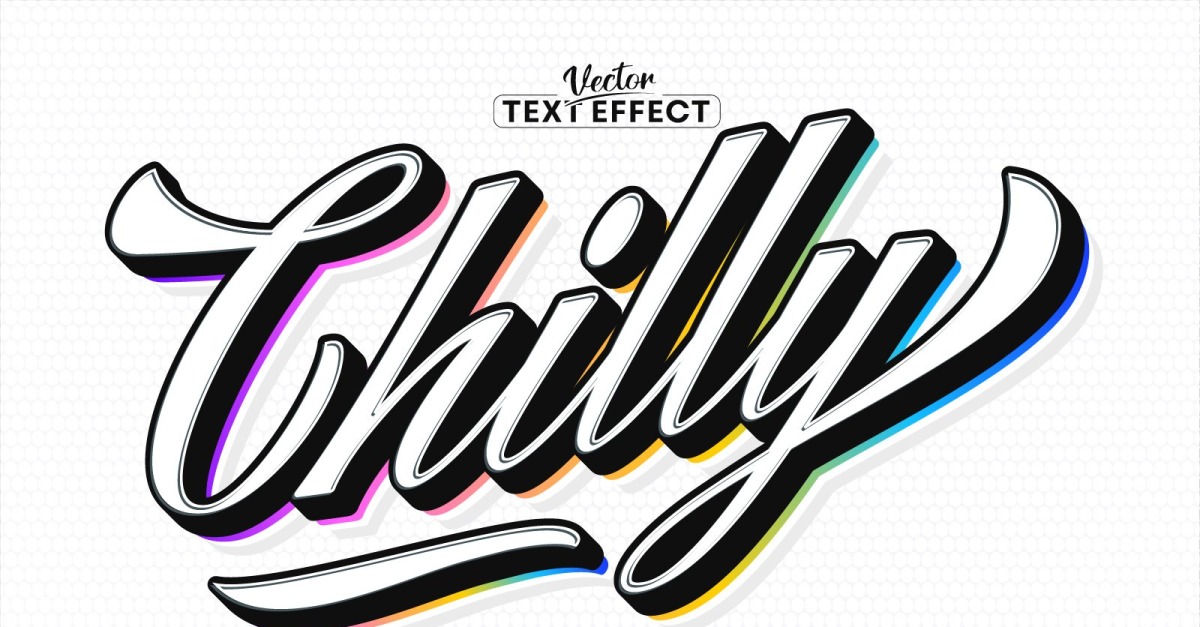 Chilly - Minimal Caligraphic Style, Editable Text Effect, Font Style ...