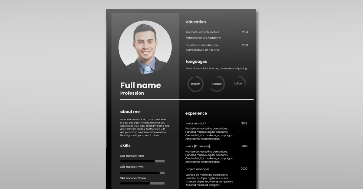 Professional Work Resume Template file - TemplateMonster