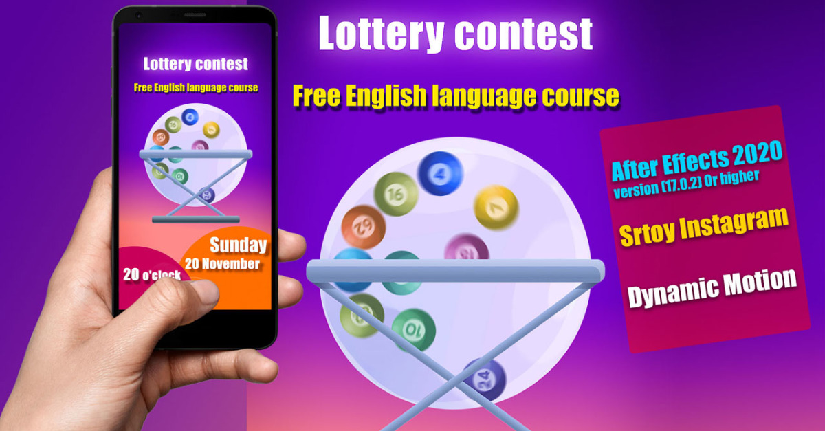 Lottery contest (Story Instagram)-AE - TemplateMonster