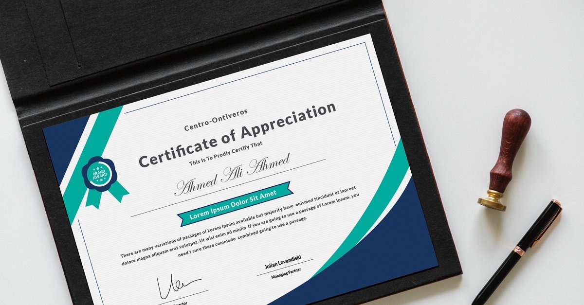 Modern Multi-purpose Certificate #219285 - TemplateMonster