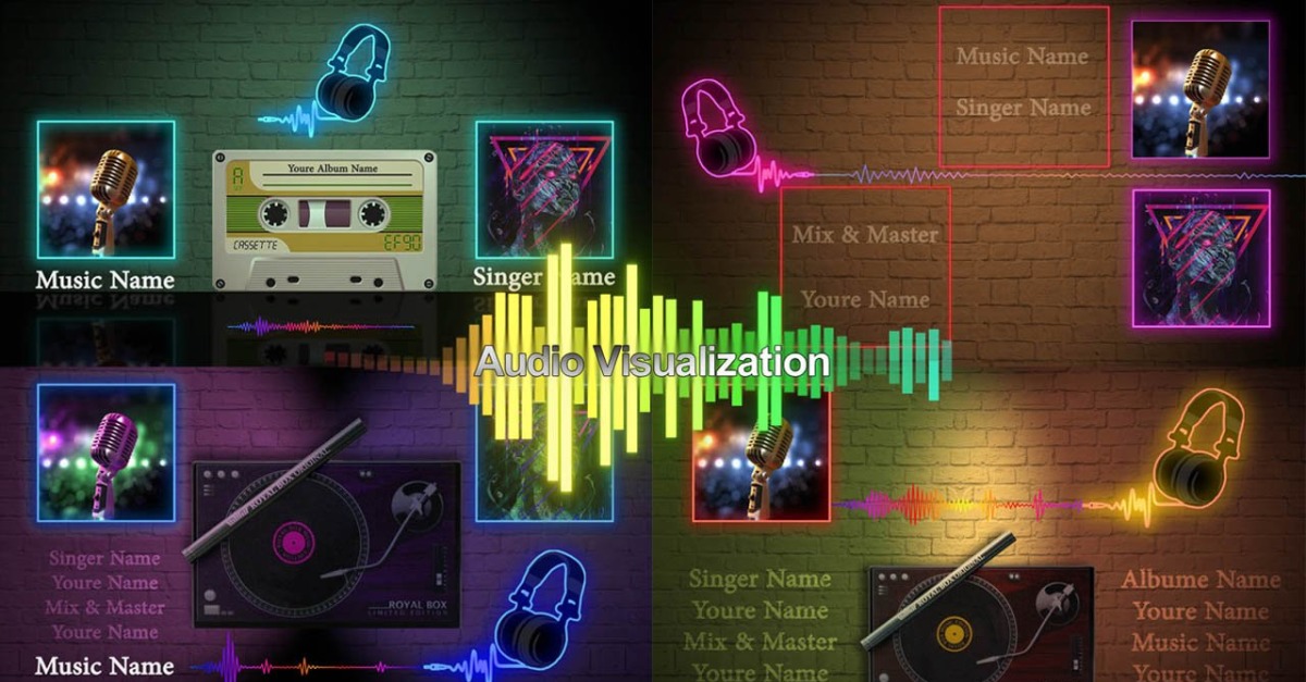 Modèle de visualisation audio-AE #219550 - TemplateMonster