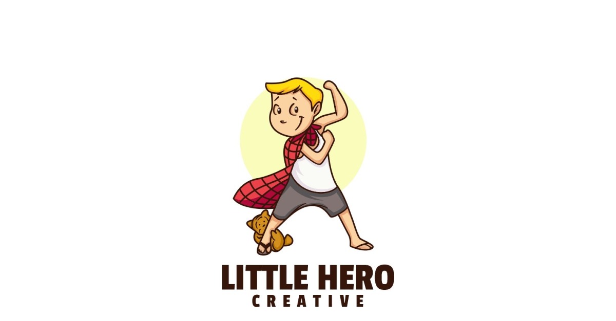 Little Hero Cartoon Logo Style #219781 - TemplateMonster