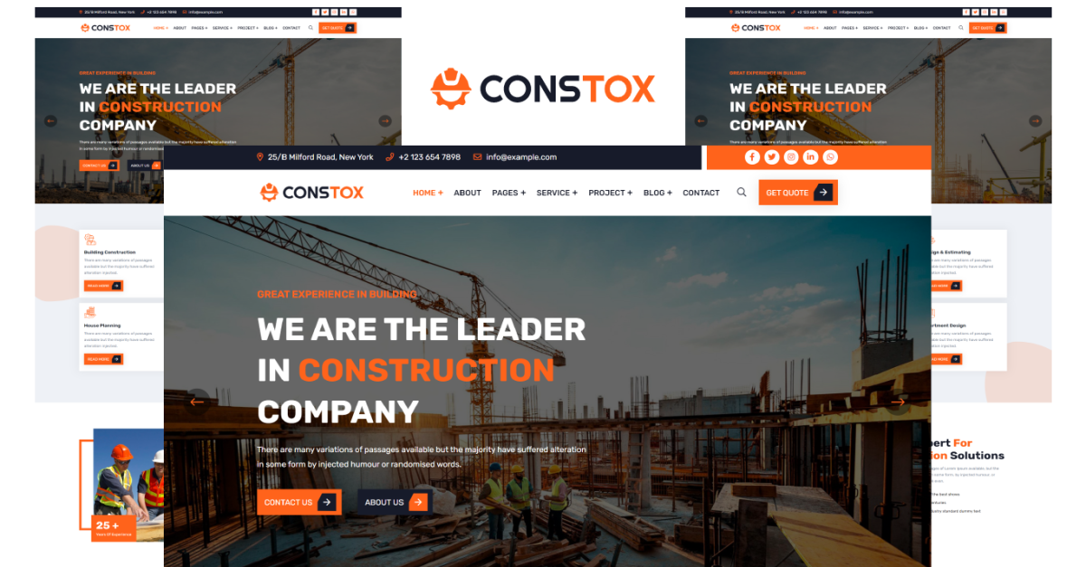 Constox - Construction HTML5 Template - TemplateMonster