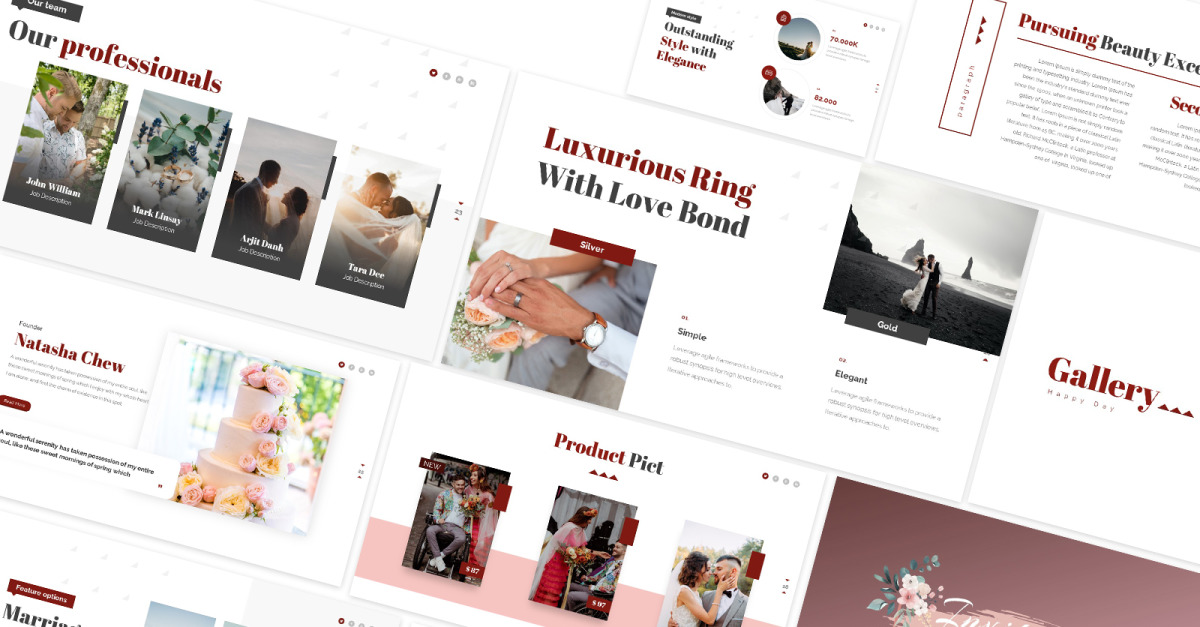 Invitations Wedding Powerpoint Template - TemplateMonster