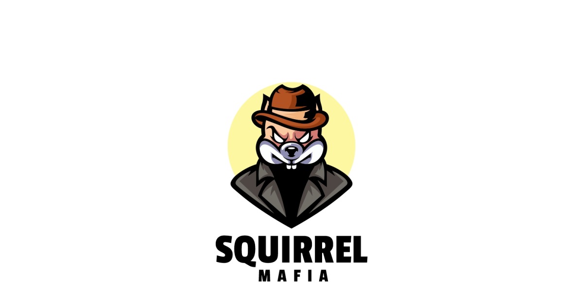 Squirrel Mafia Cartoon Logo #220455 - TemplateMonster