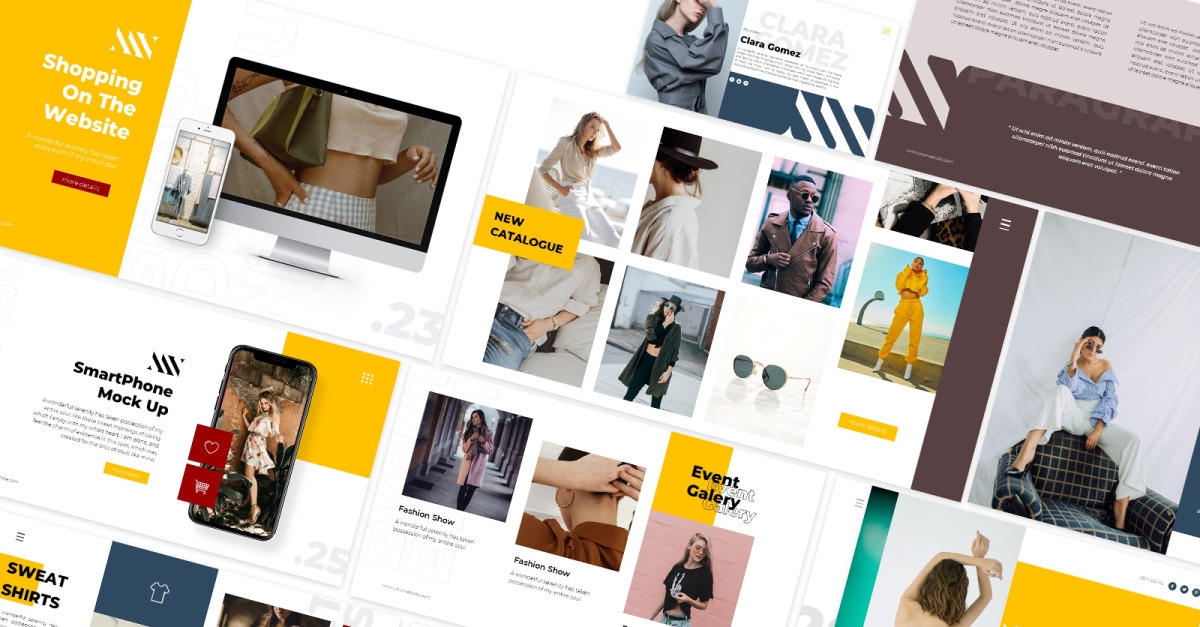 MV Clothes Fashion Powerpoint Template - TemplateMonster