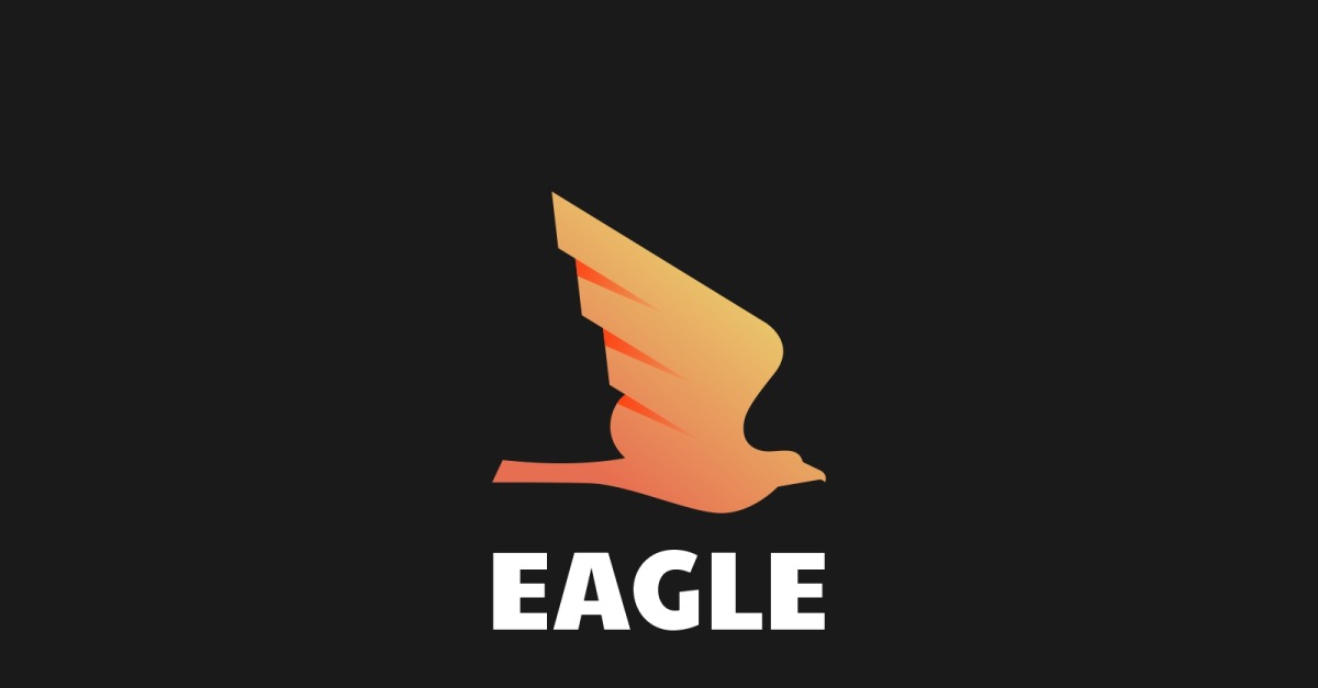 Vektor Adler Farbverlauf Logo Stil #220783 - TemplateMonster