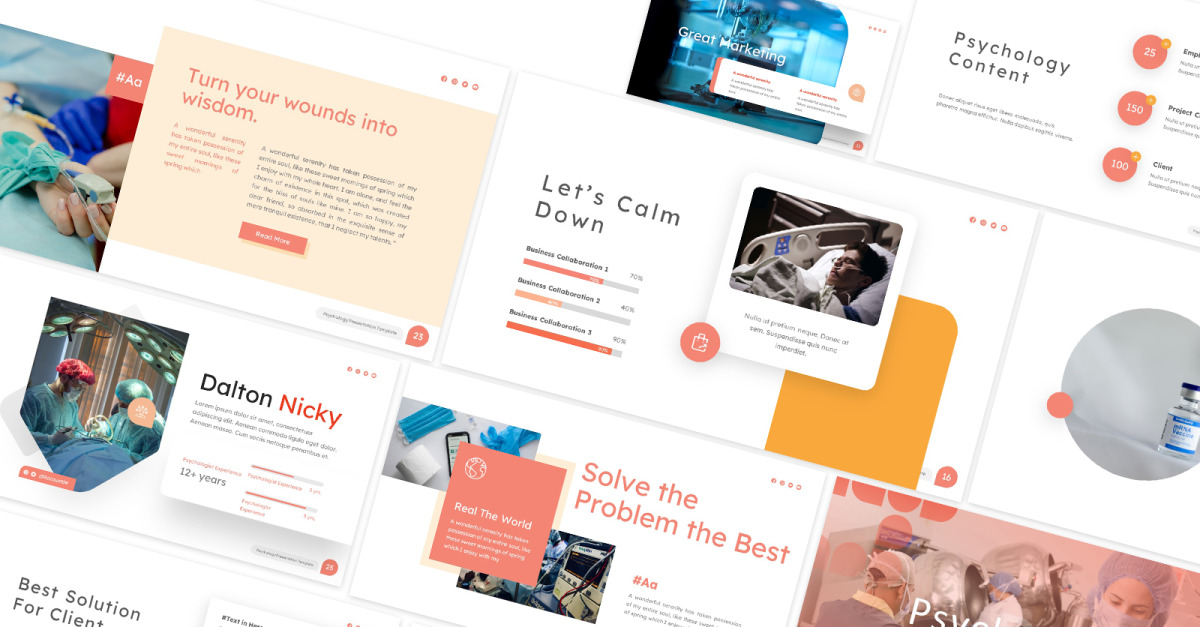 Psychologie Powerpoint šablona #220897 - TemplateMonster