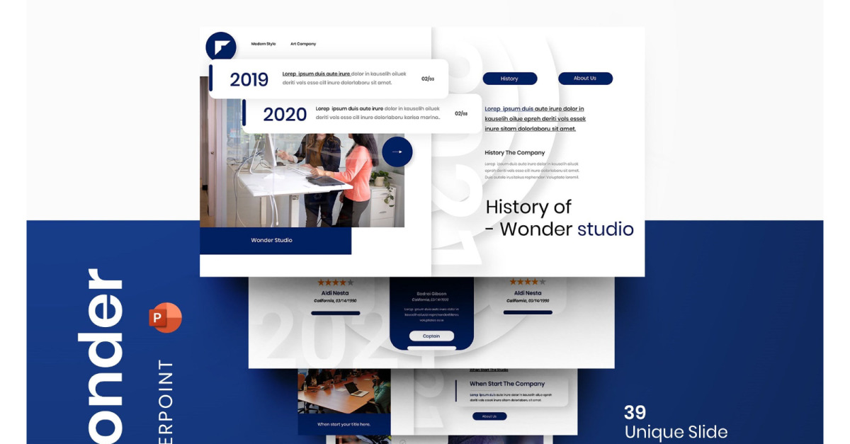 Wonder – Business PowerPoint Template - TemplateMonster