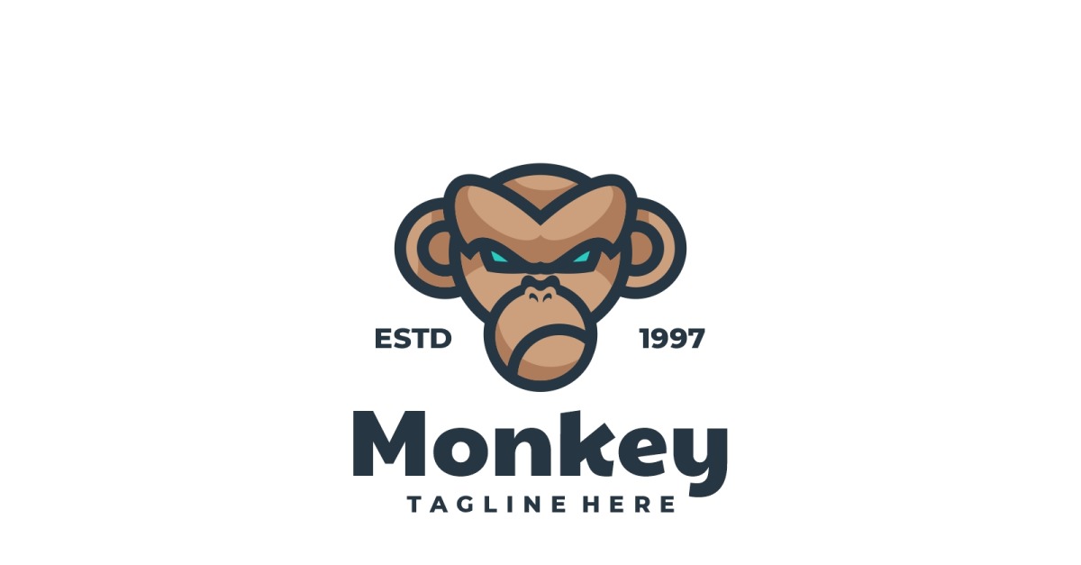Monkey Simple Logo Template #220959 - TemplateMonster