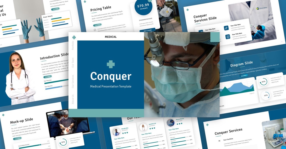 Conquer - Medical Multipurpose PowerPoint Template