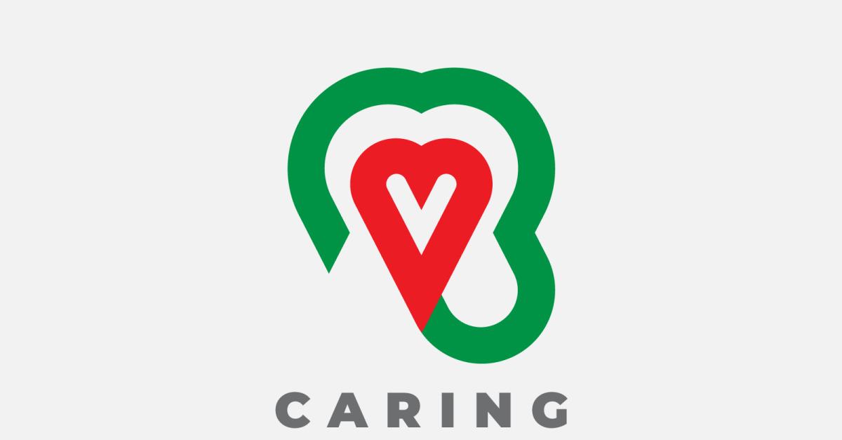 Love and Care B Logo Template #221614 - TemplateMonster