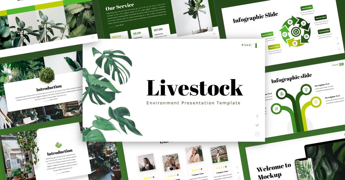 Livestock - Environment Multipurpose PowerPoint Template