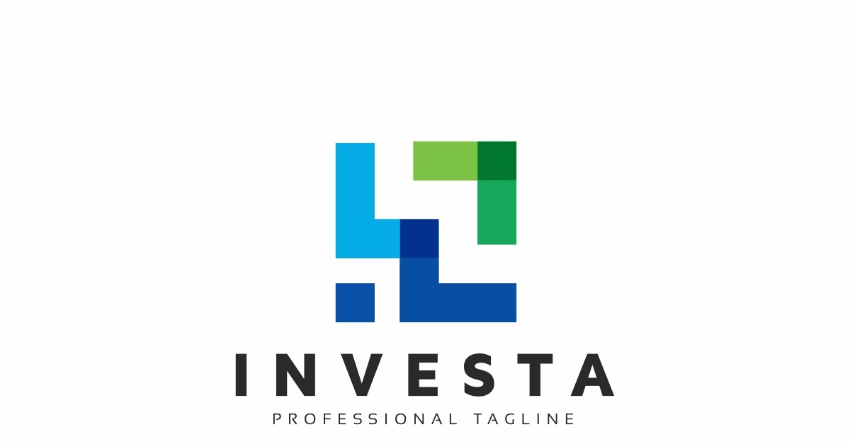 Invest Arrows Flat Logo Template #222086 - TemplateMonster