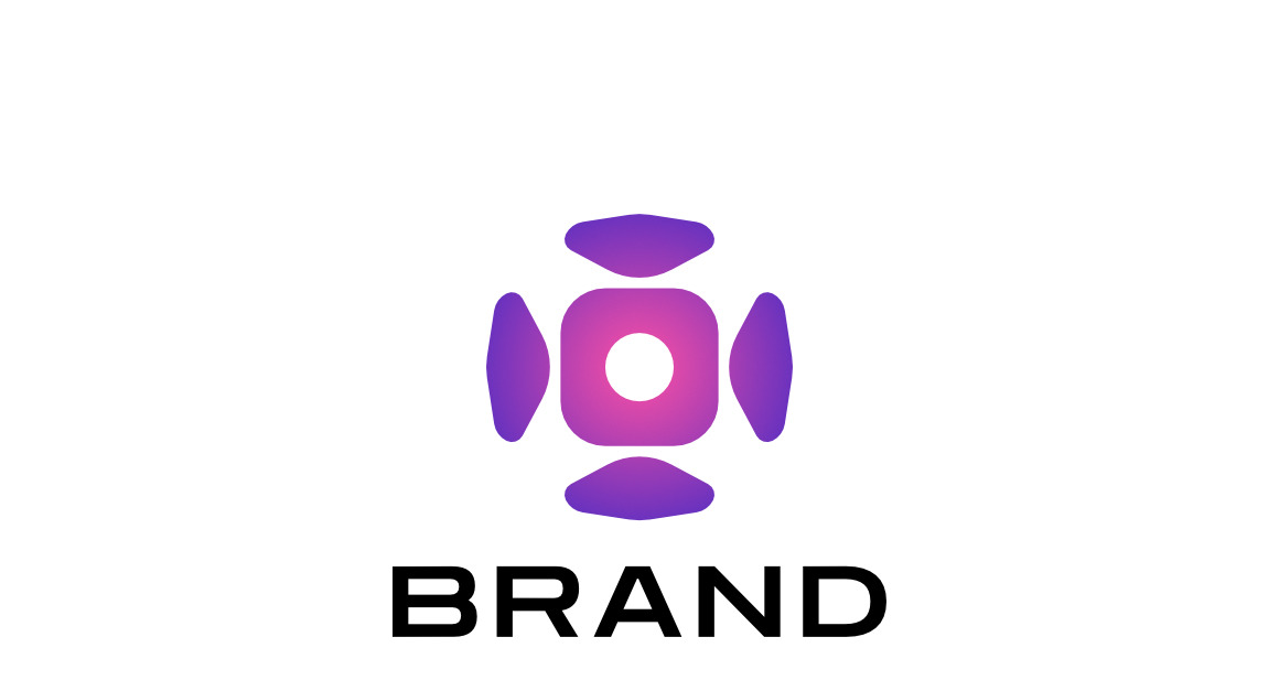 Logo Tech violet abstrait #222184 - TemplateMonster