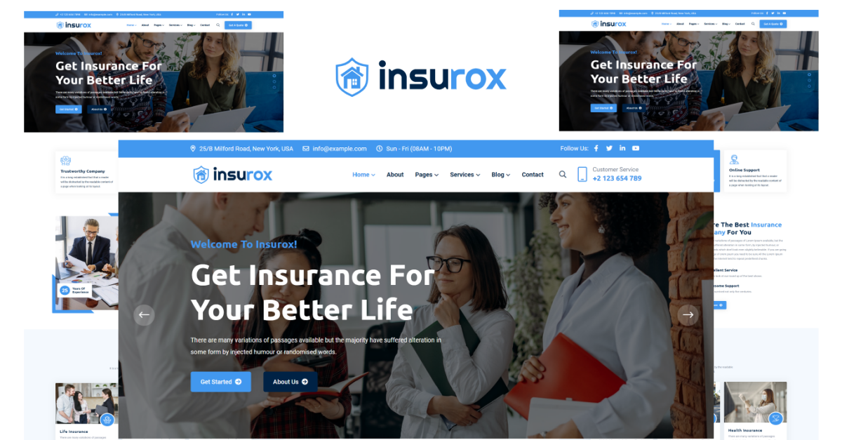 Insurox - Insurance Company HTML5 Template - TemplateMonster