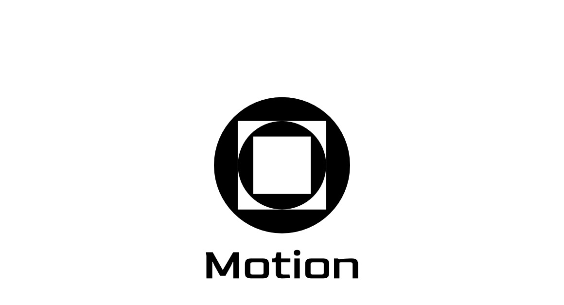 Round Motion Abstract Simple Black Logo - TemplateMonster