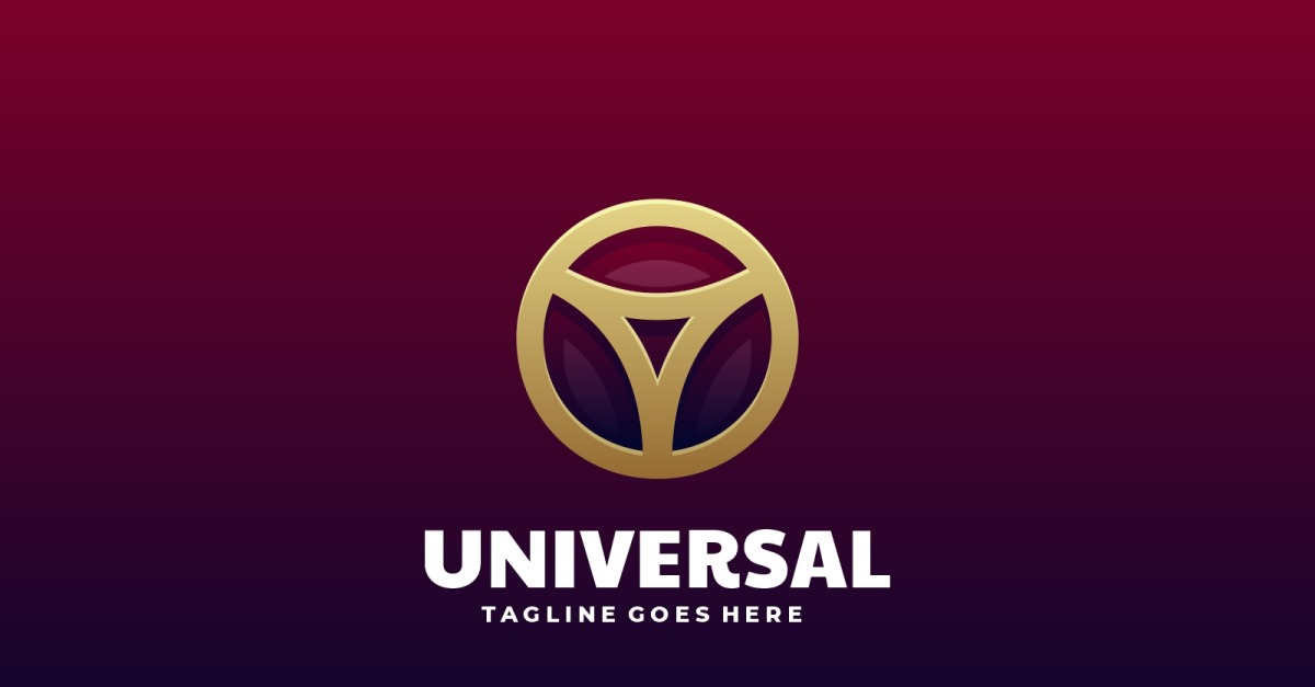 Universal Line Luxury Logo #222546 - TemplateMonster