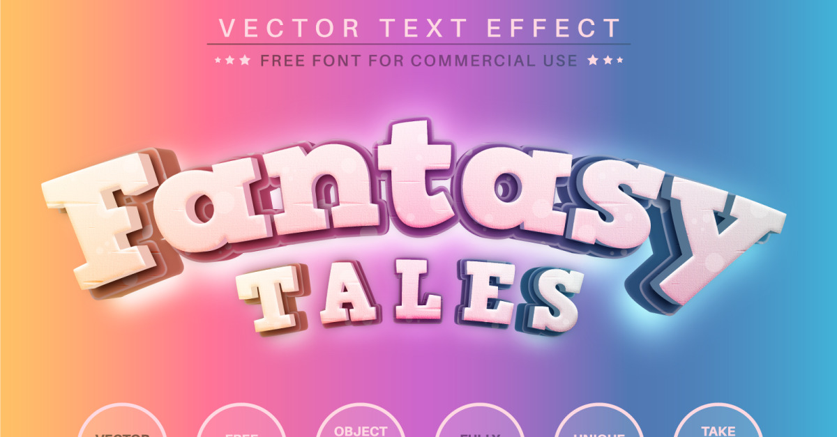 Fantasy Tales - Editable Text Effect, Font Style, Graphics Illustration