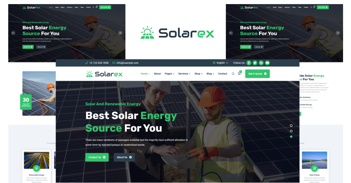Solarex - Solar And Renewable Energy HTML5 Template