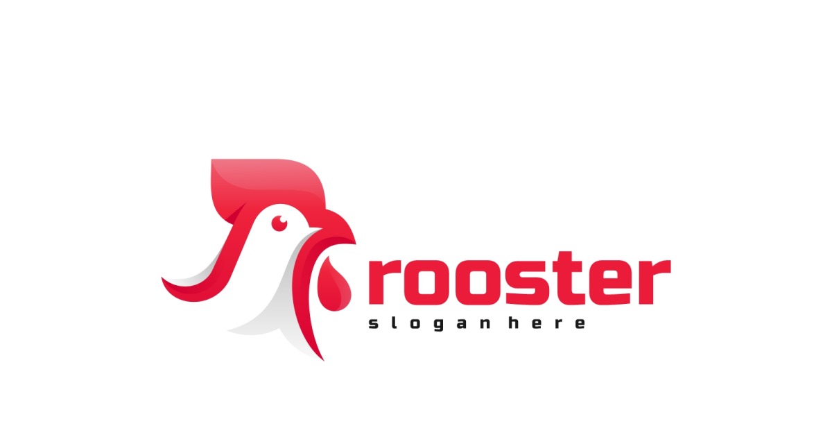 Logo Dégradé Simple Coq #223025 - TemplateMonster