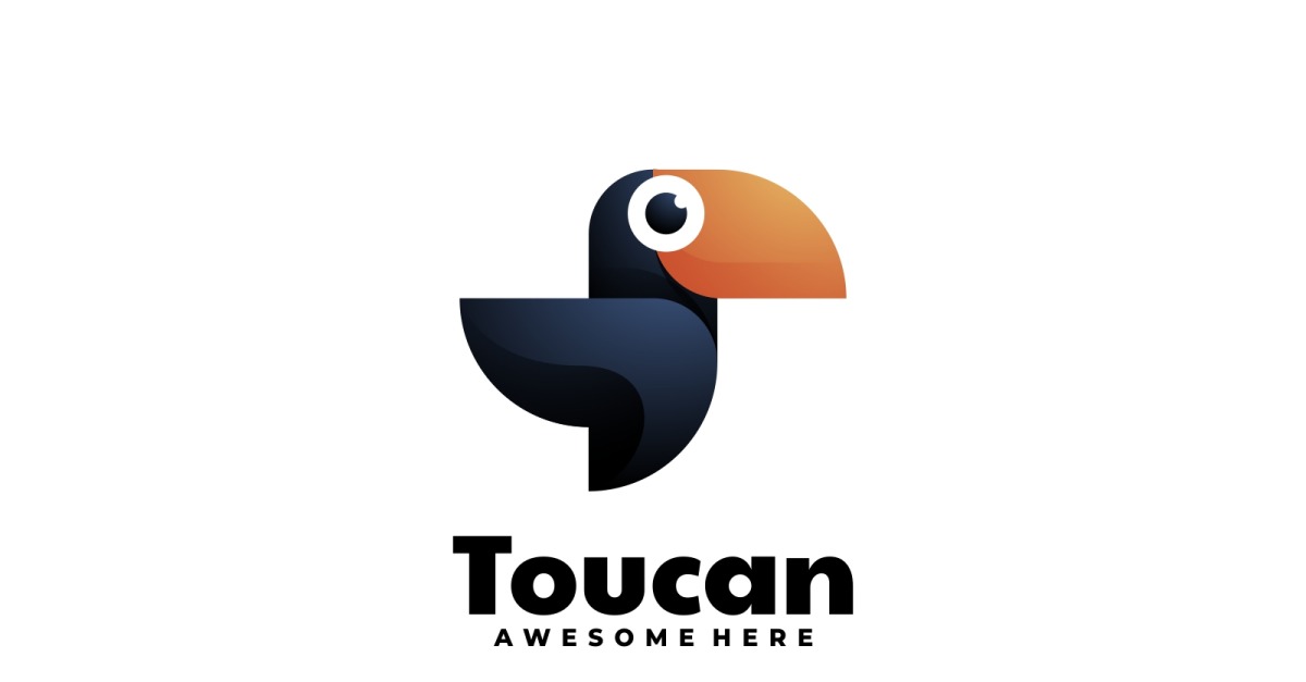 Tukan Logo-Design mit Farbverlauf #223322 - TemplateMonster