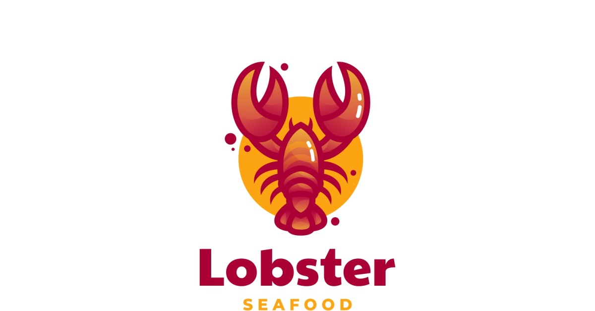 Logo maskota s přechodem humra #223625 - TemplateMonster