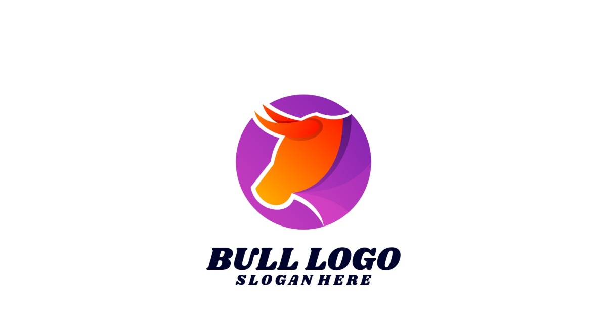 Bull Gradient Logo Design #223765 - TemplateMonster
