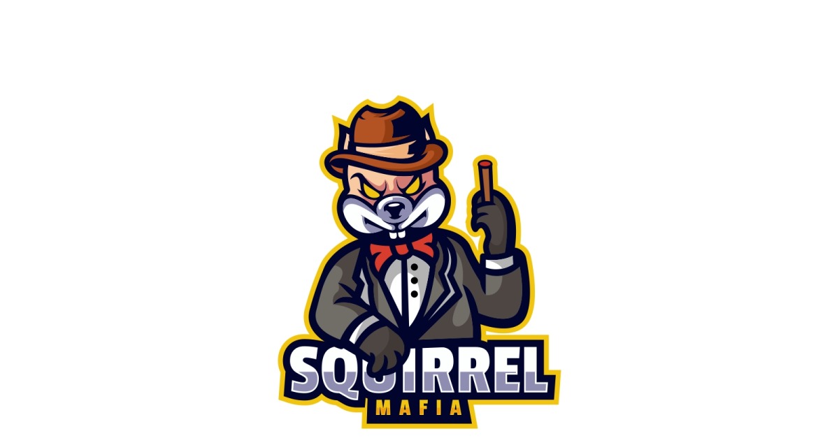 Logo Squirrel Mafia Sport e E Sports - TemplateMonster