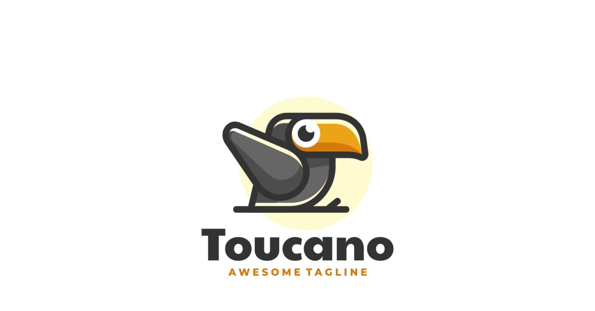Toucan Simple Mascot Logo Design #224149 - TemplateMonster