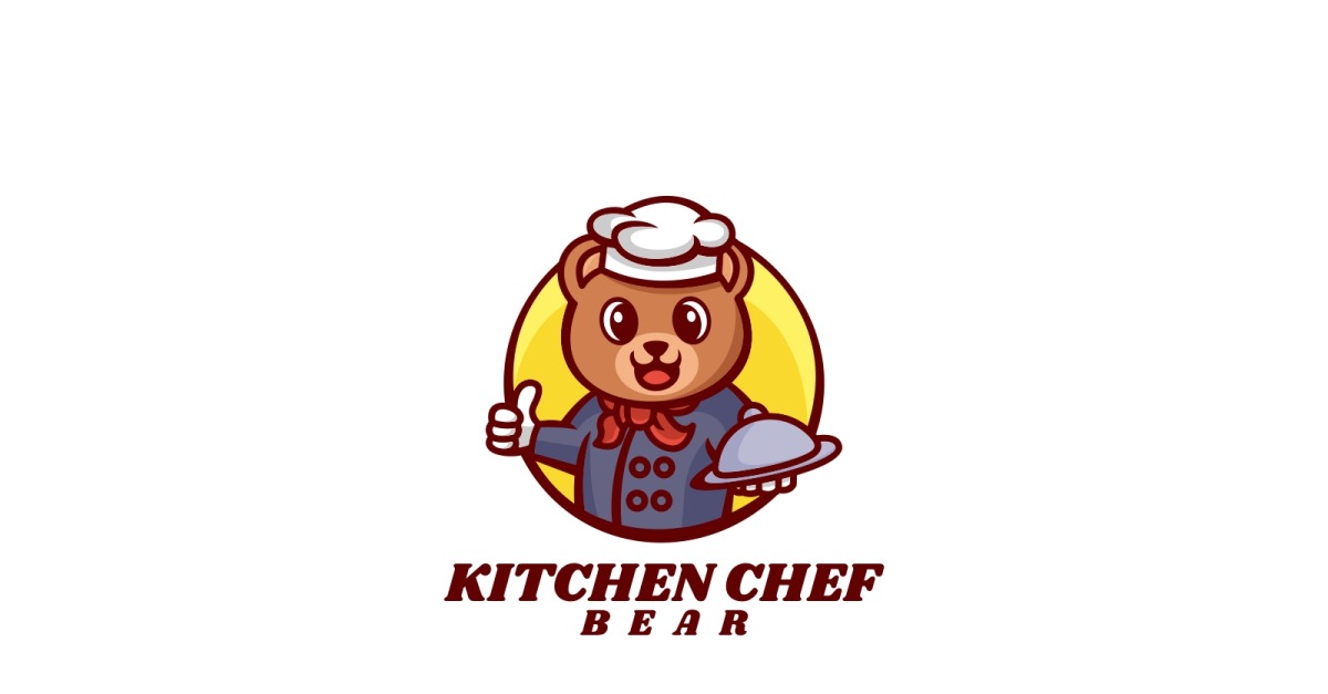 Kitchen Chef Cartoon Logo #224341 - TemplateMonster