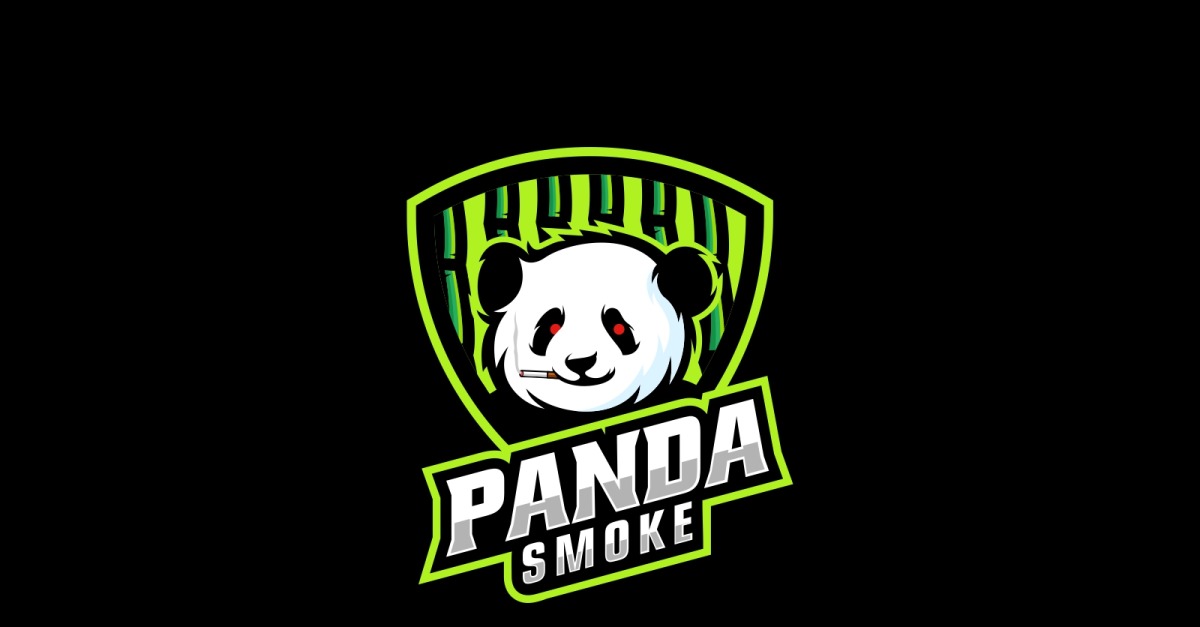Panda Smoke Sport and E Sports Logo #224597 - TemplateMonster