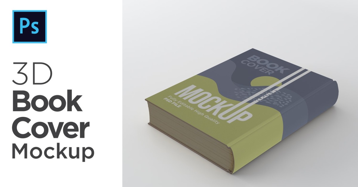 Booklet Cover Mockup Rendering Illustration template